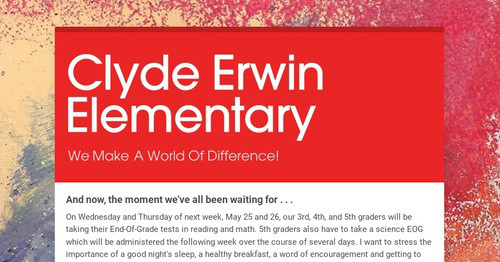 Clyde Erwin Elementary | Smore Newsletters
