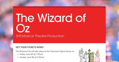 The Wizard of Oz | Smore Newsletters
