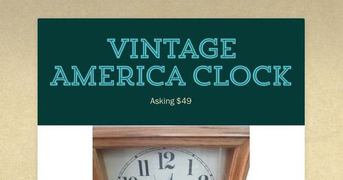 Vintage America Clock | Smore Newsletters
