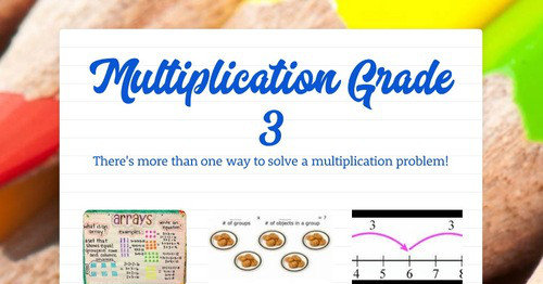 Multiplication Grade 3 | Smore Newsletters
