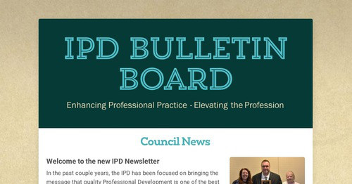 IPD Bulletin Board | Smore Newsletters