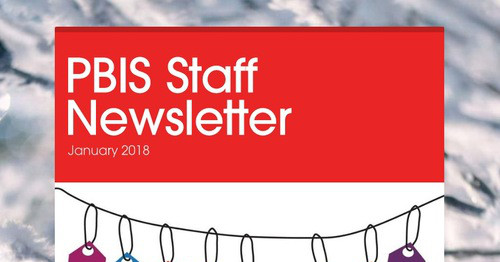 PBIS Staff Newsletter | Smore Newsletters