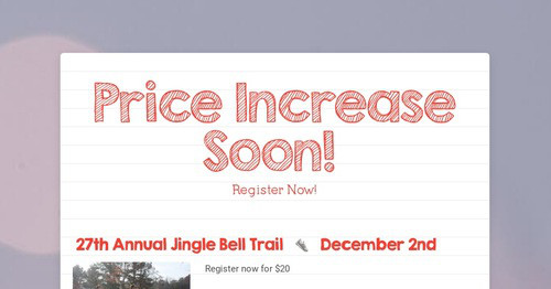 Price Increase Soon!