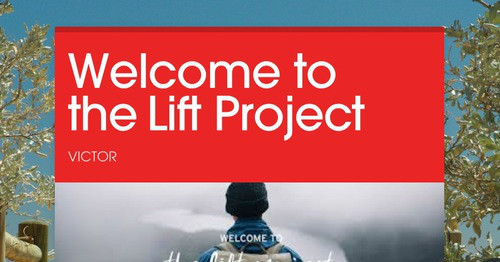 Welcome to the Lift Project | Smore Newsletters
