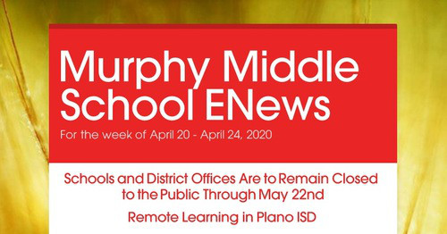 Murphy Middle School ENews | Smore Newsletters