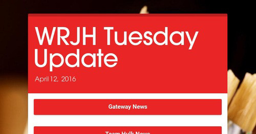 WRJH Tuesday Update | Smore Newsletters