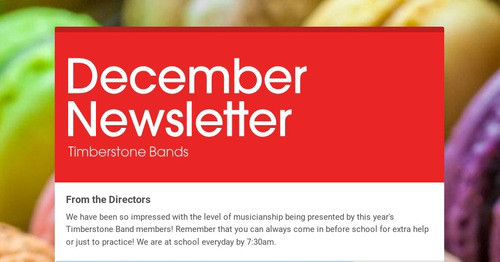 December Newsletter | Smore Newsletters