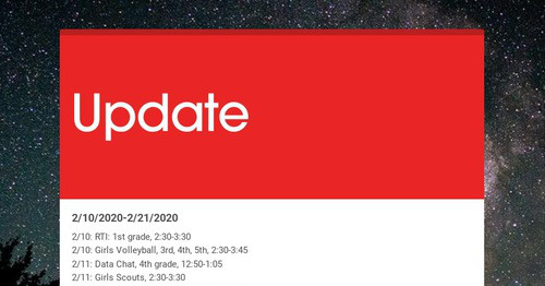 Update | Smore Newsletters