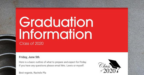 Graduation Information | Smore Newsletters for Education