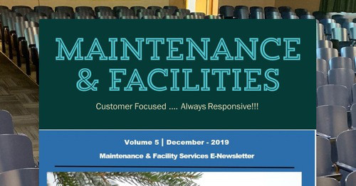 Maintenance & Facilities | Smore Newsletters