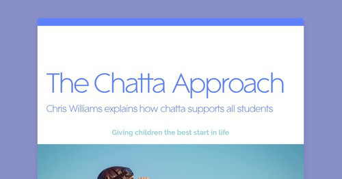 The Chatta Approach | Smore Newsletters