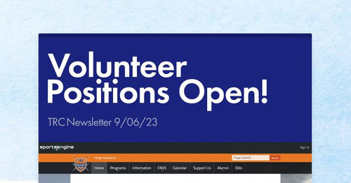 Volunteer Positions Open! | Smore Newsletters for Business