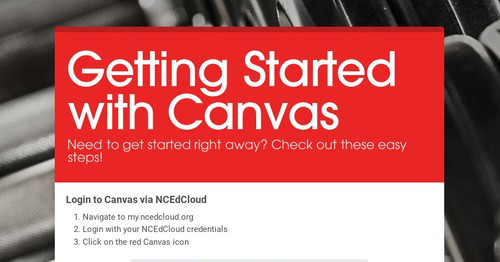 Getting Started with Canvas | Smore Newsletters Getting Started with Canvas | Smore Newsletters