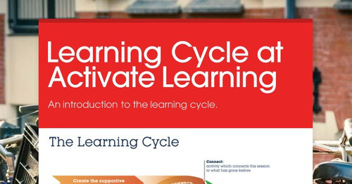 Learning Cycle at Activate Learning | Smore Newsletters