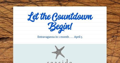 Let the Countdown Begin!
