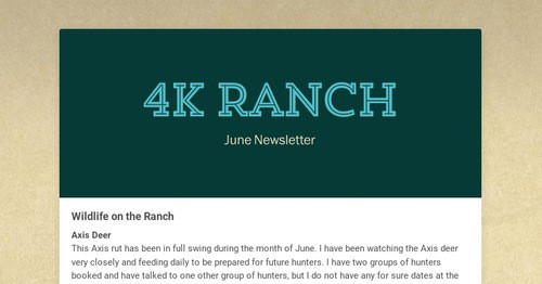 4k Ranch | Smore Newsletters
