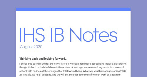 IHS IB Notes