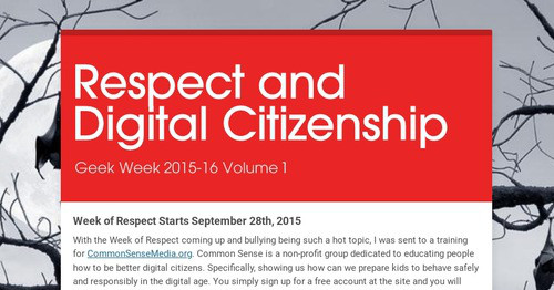 Respect and Digital Citizenship | Smore Newsletters