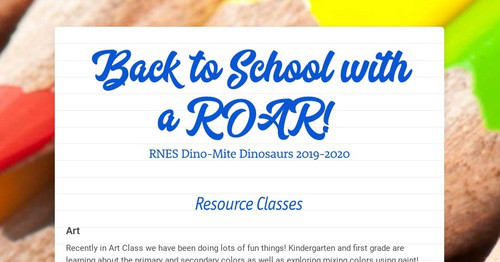 Back to School with a ROAR! | Smore Newsletters