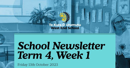 School Newsletter Term 4, Week 1