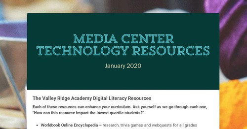 Media Center Technology Resources | Smore Newsletters