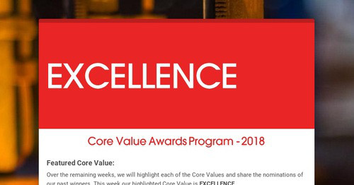 EXCELLENCE | Smore Newsletters