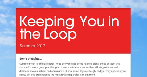 Keeping You in the Loop | Smore Newsletters