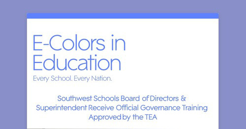 E-Colors in Education | Smore Newsletters