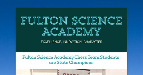 Fulton Science Academy | Smore Newsletters
