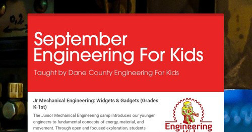 September Engineering For Kids | Smore Newsletters