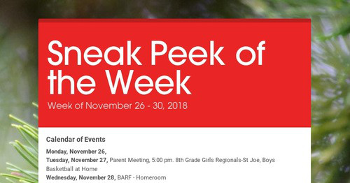 Sneak Peek of the Week | Smore Newsletters