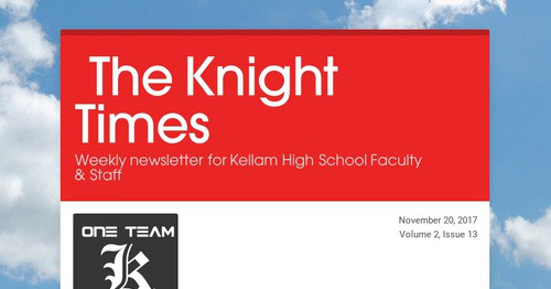 The Knight Times | Smore Newsletters for Education
