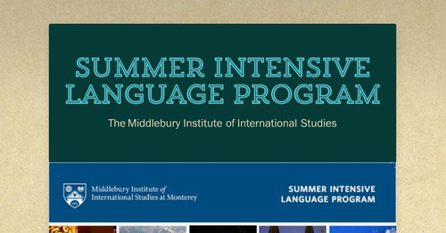 Summer Intensive Language Program | Smore Newsletters Summer Intensive Language Program | Smore Newsletters