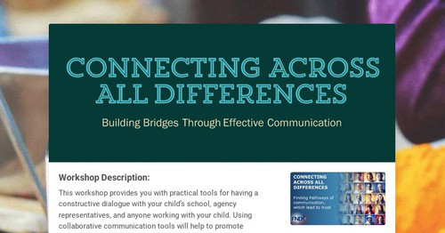 Connecting Across All Differences | Smore Newsletters