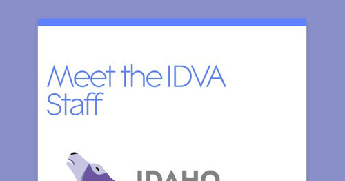 Meet the IDVA Staff | Smore Newsletters