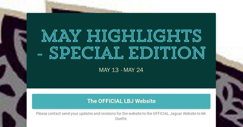 MAY HIGHLIGHTS - Special Edition | Smore Newsletters
