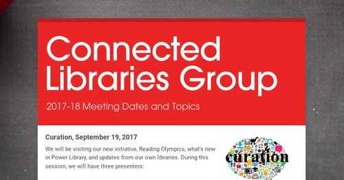 Connected Libraries Group | Smore Newsletters