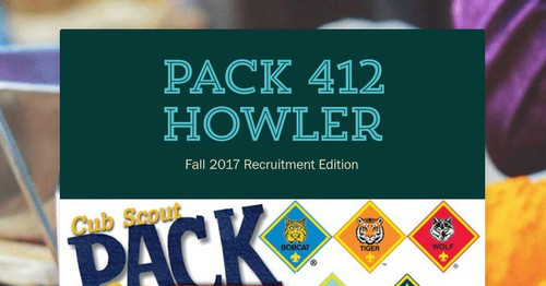 Pack 412 Howler | Smore Newsletters