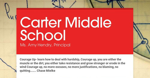 Carter Middle School | Smore Newsletters for Education
