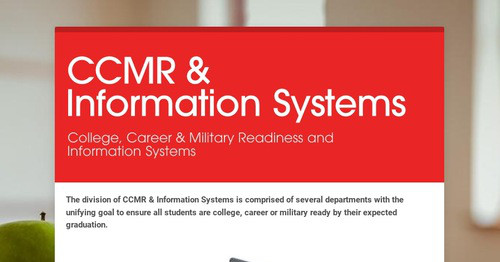 CCMR & Information Systems