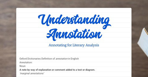 Understanding Annotation | Smore Newsletters for Education Understanding Annotation | Smore Newsletters for Education
