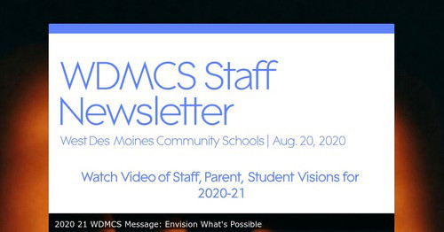 WDMCS Staff Newsletter