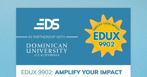 EDUX THE SUMMER COURSE | Smore Newsletters