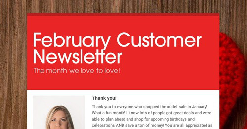 February Customer Newsletter | Smore Newsletters for Education