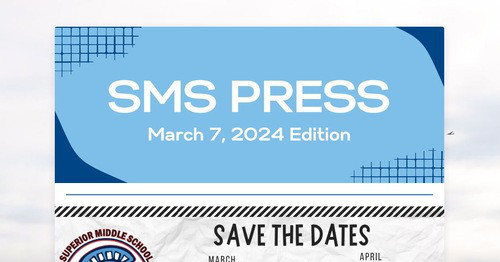The SMS Press | Smore Newsletters