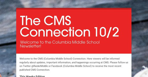 The CMS Connection 10/2