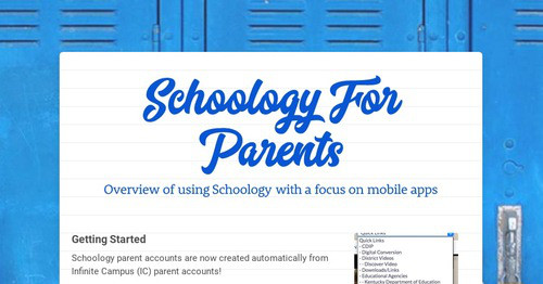 Schoology For Parents | Smore Newsletters
