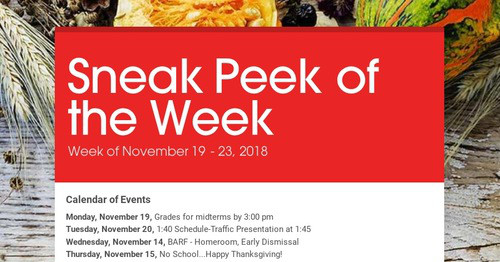 Sneak Peek of the Week | Smore Newsletters