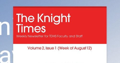 The Knight Times | Smore Newsletters for Education