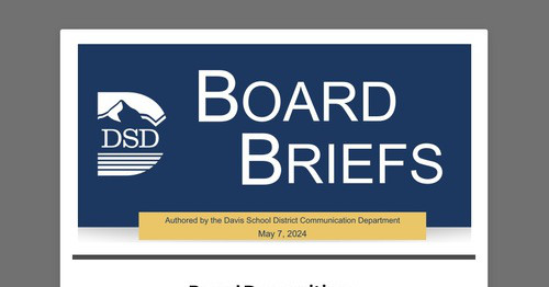 Board Briefs